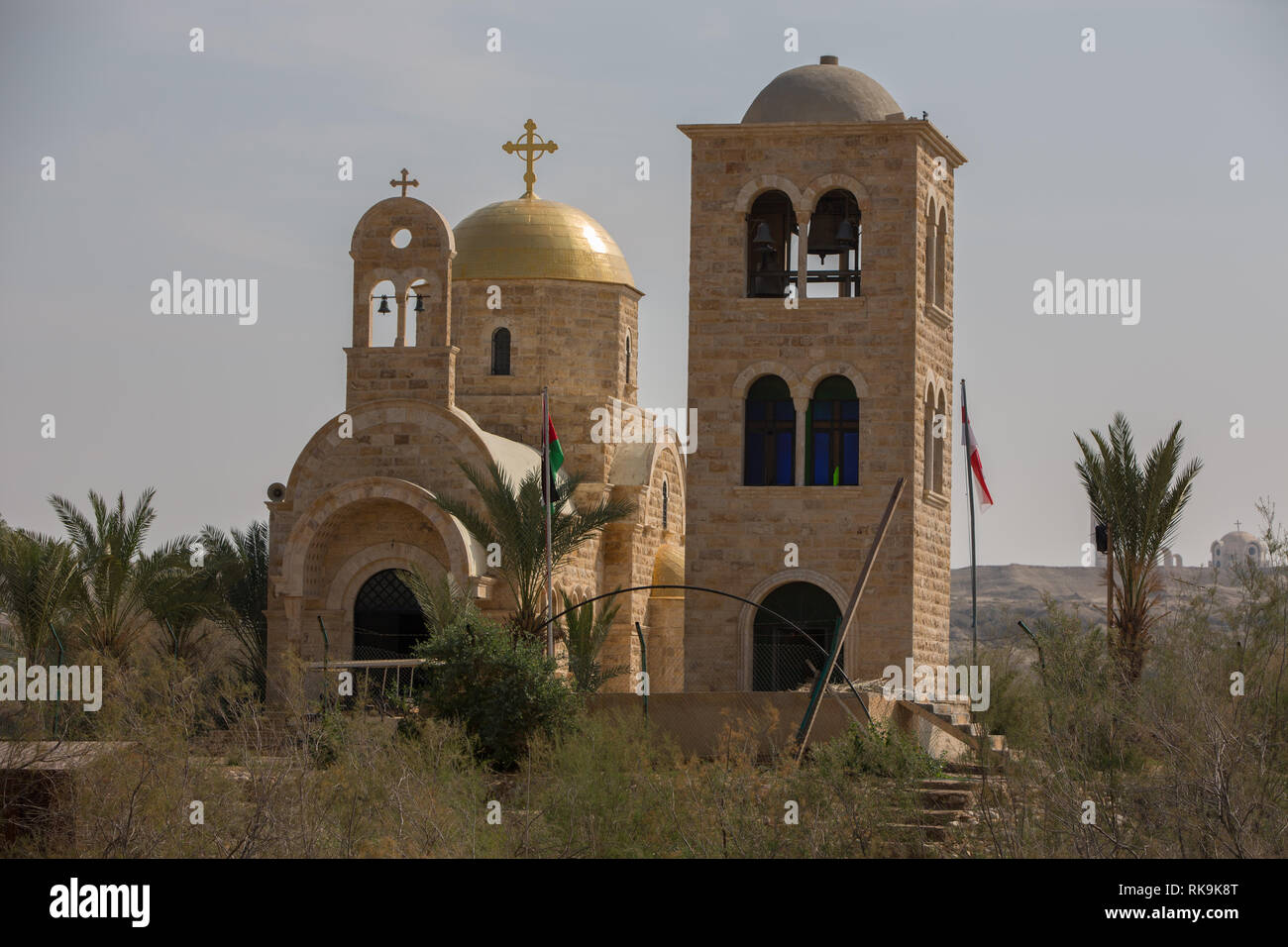 St. John The Baptist Church at the Jordan river in Israel Stock Photo ...