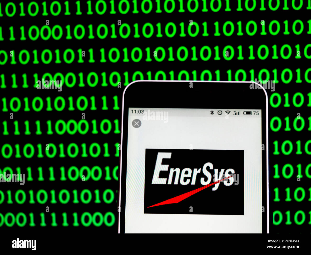 EnerSys company logo seen displayed on smart phone Stock Photo - Alamy
