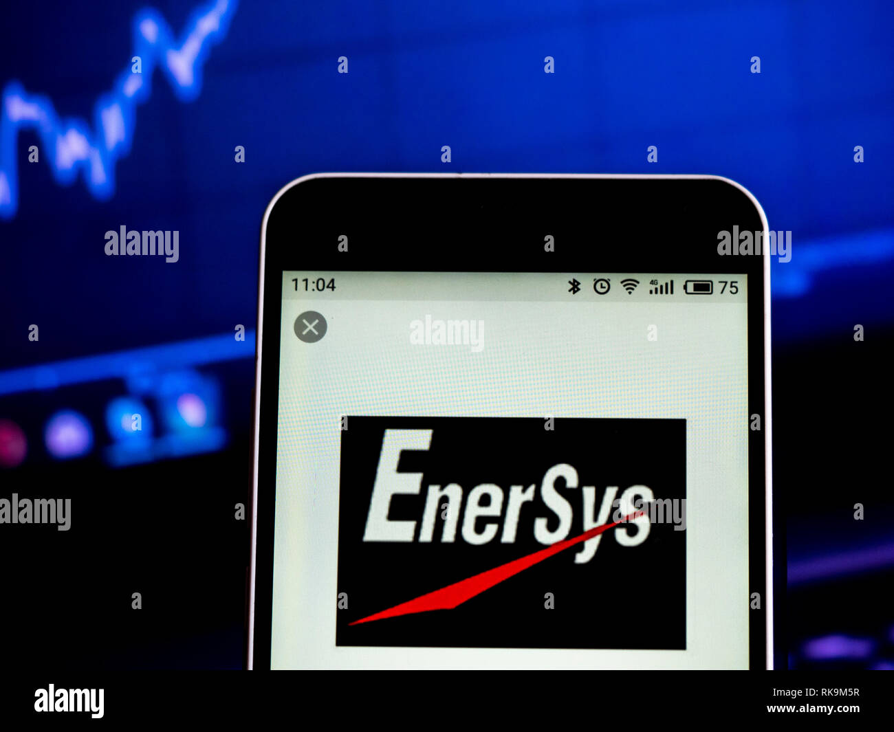 EnerSys company logo seen displayed on smart phone Stock Photo - Alamy