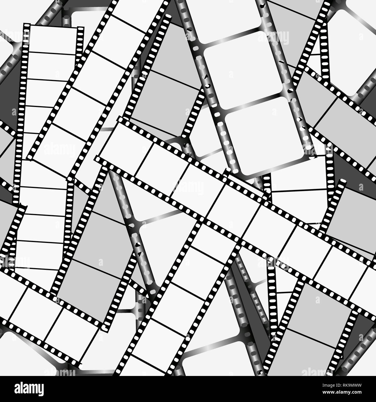 Seamless texture with photographic film. Black and white texture ...