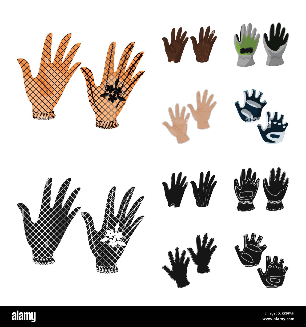 Vector design of silhouette and safety sign. Set of silhouette and ...