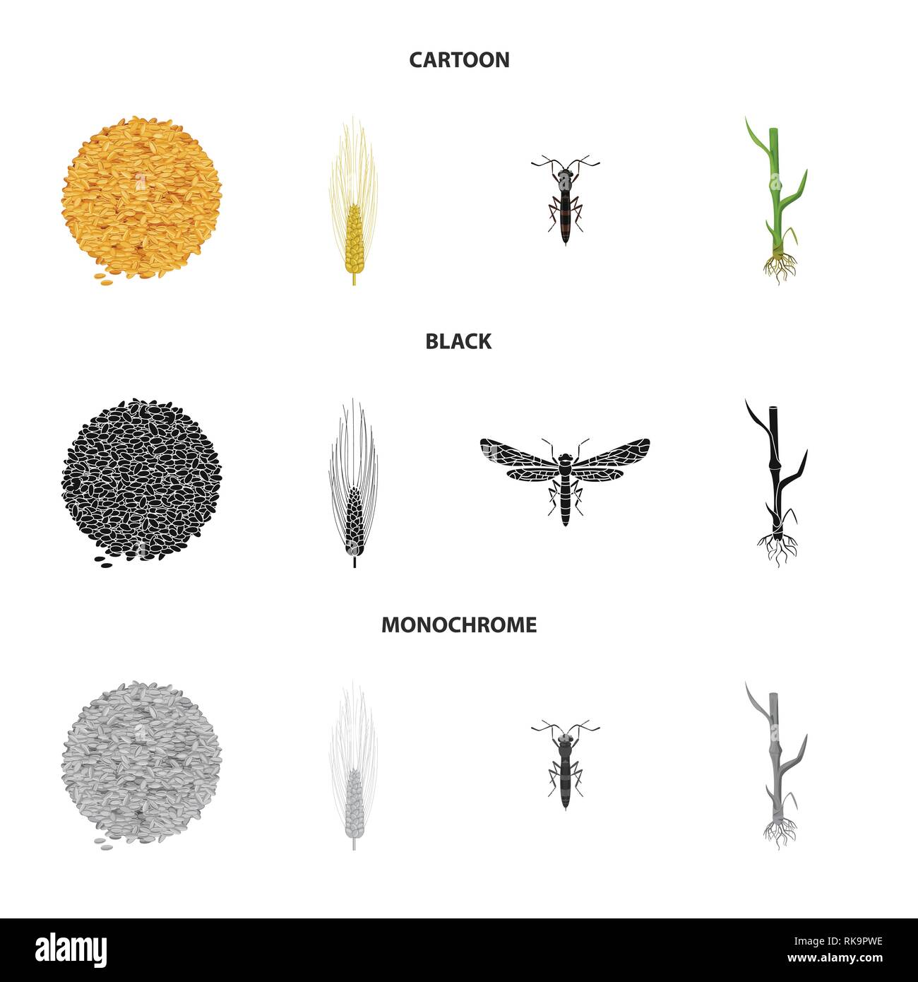 Seed with wings Stock Vector Images - Alamy