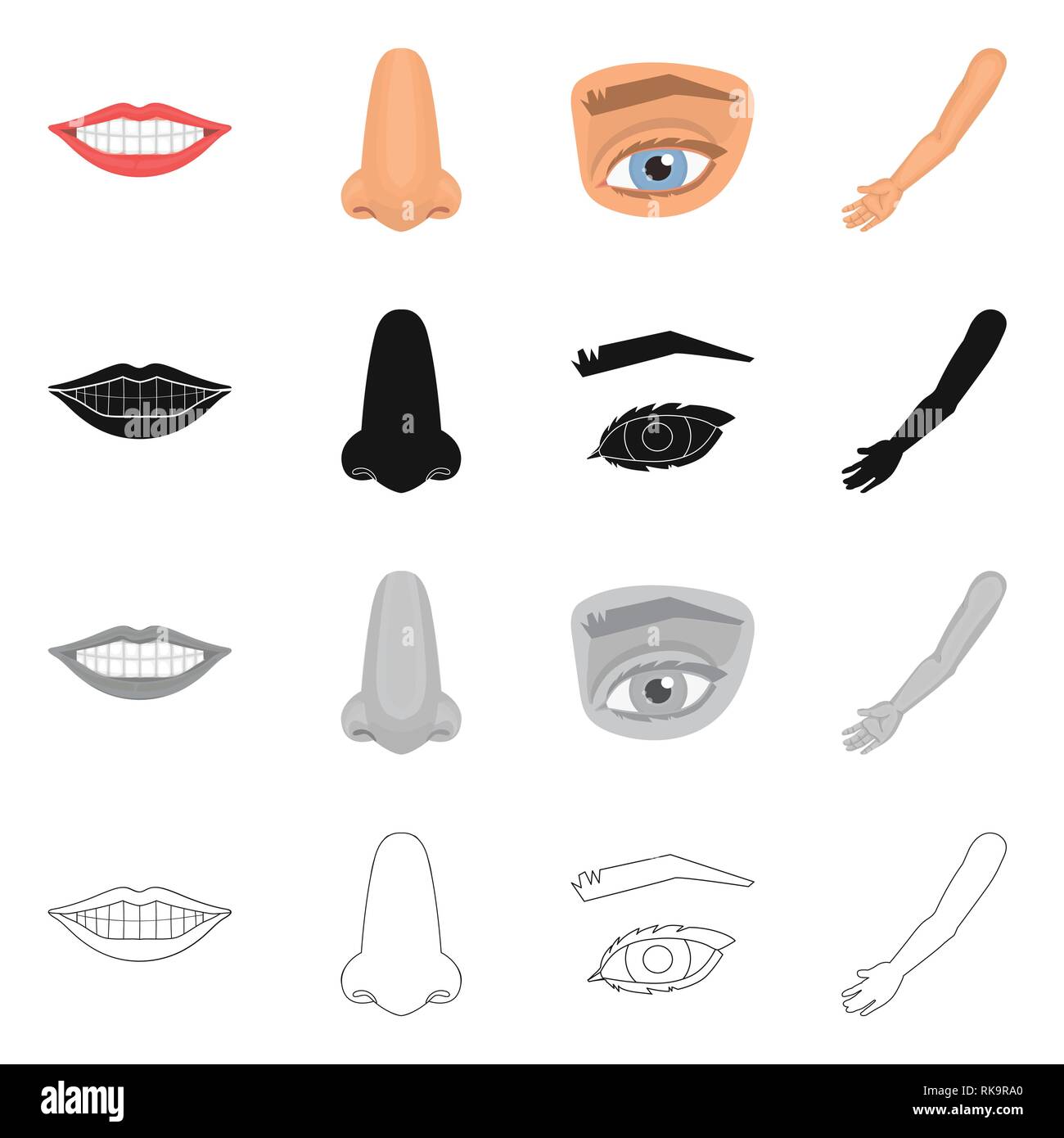 Profile of arm and shoulder Stock Vector Images - Alamy