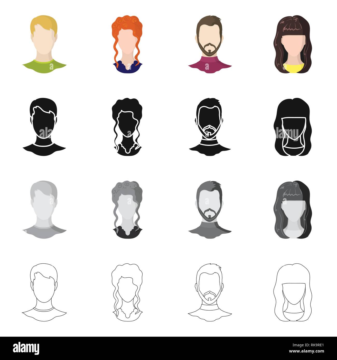 Vector design of professional and photo icon. Collection of ...
