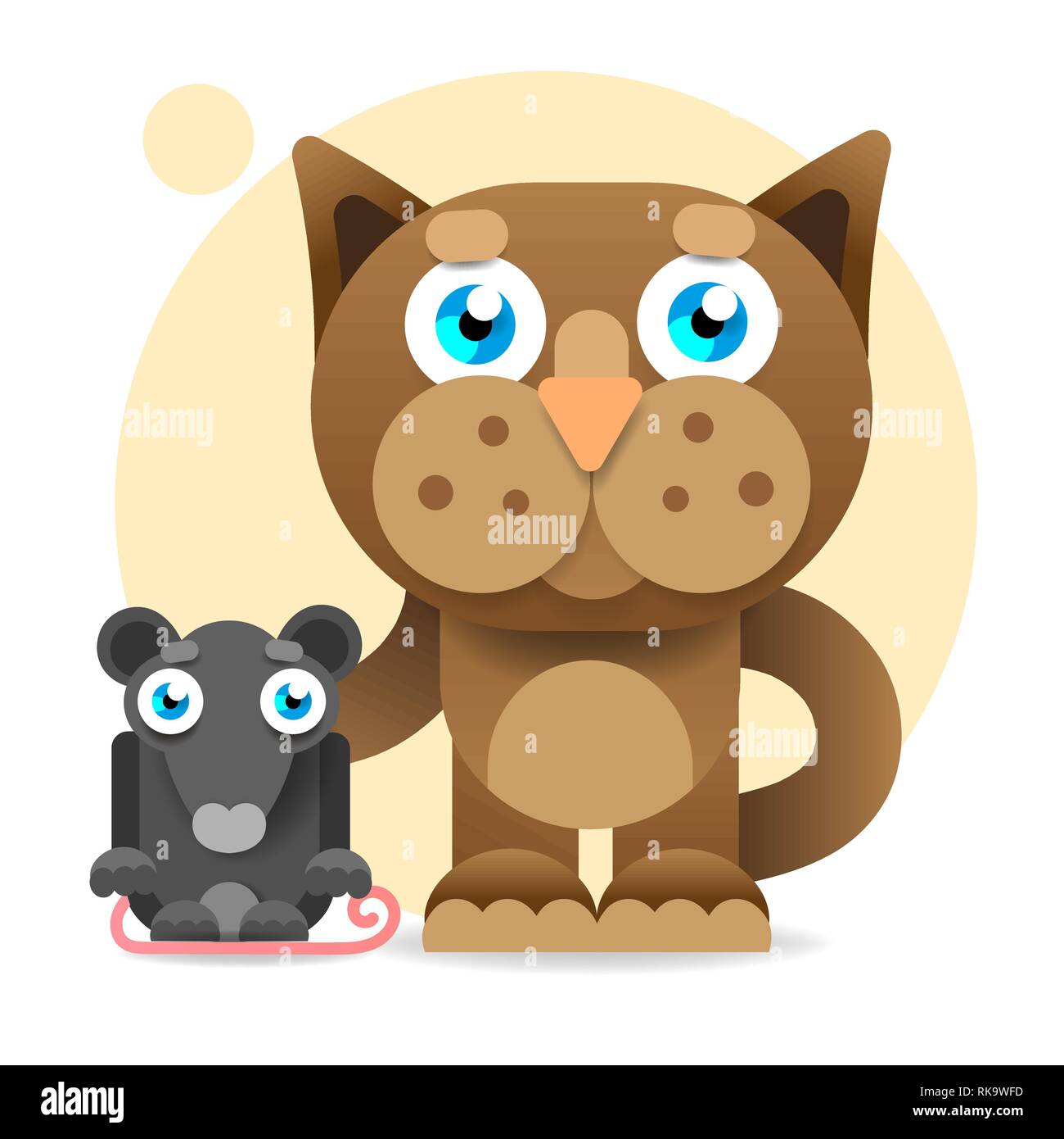 Humor black white mice Cut Out Stock Images & Pictures - Alamy