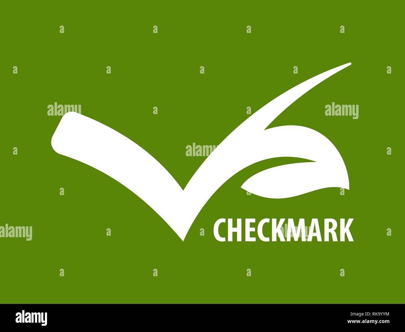 Eco check mark design hi-res stock photography and images - Alamy