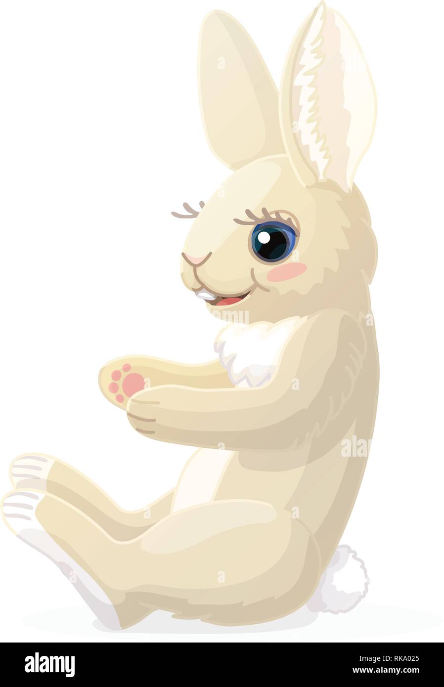 Simple bunny clipart hi-res stock photography and images - Alamy