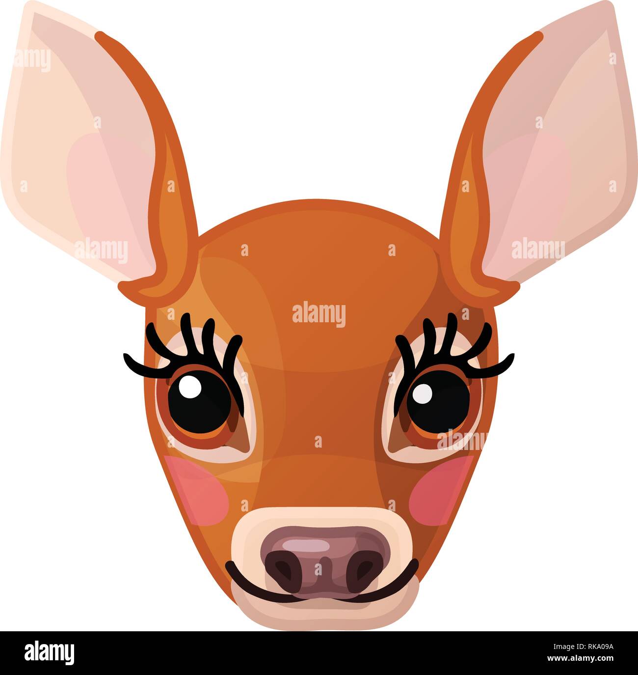 Cute Deer Face Cartoon Stock Photos & Cute Deer Face Cartoon Stock ...