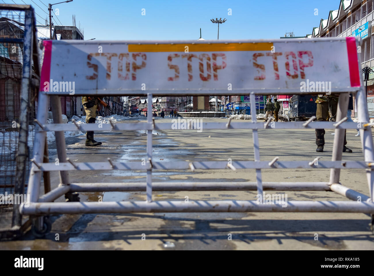 Indian paramilitary vehicles hi-res stock photography and images - Alamy