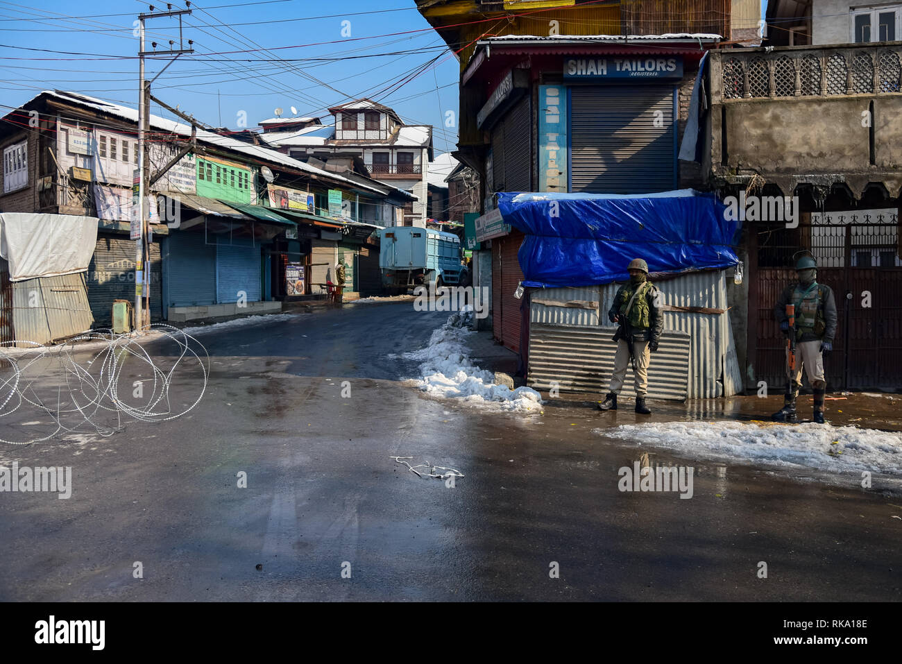 Indian paramilitary vehicles hi-res stock photography and images - Alamy