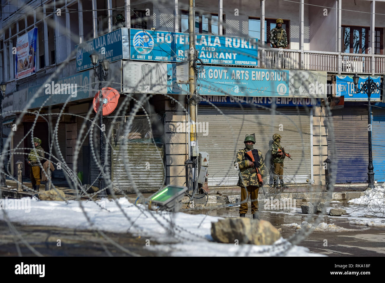 Indian paramilitary vehicles hi-res stock photography and images - Alamy