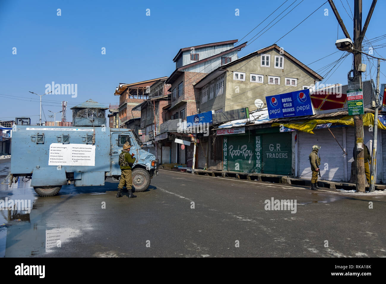 Indian paramilitary vehicles hi-res stock photography and images - Alamy