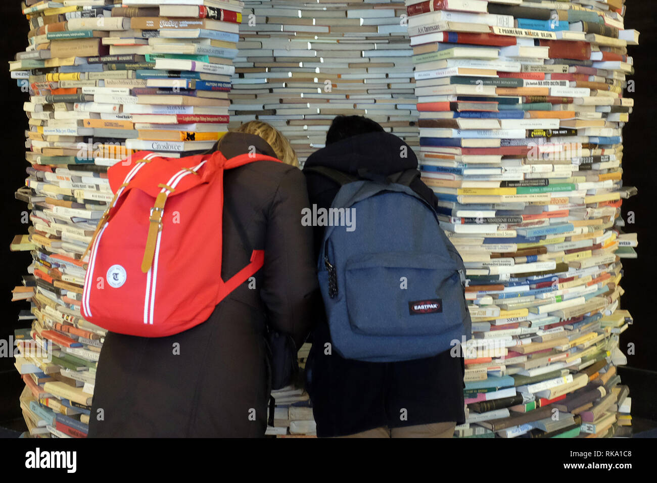 Prague, Czech Republic. 9th Feb, 2019. The Idiom installation at the ...