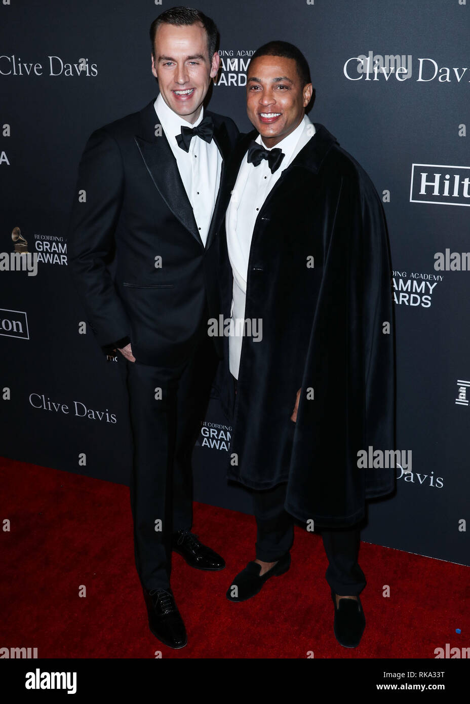 California, USA. 9th Feb 2019. Tim Malone and boyfriend/journalist Don ...