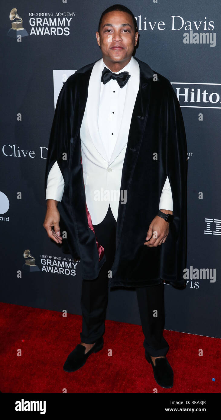 California, USA. 9th Feb 2019. Journalist Don Lemon arrives at The ...