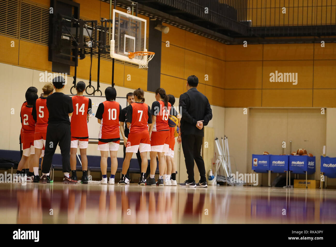 Tokyo, Japan. 9th Feb, 2019. Japan women's team group (JPN) Basketball ...