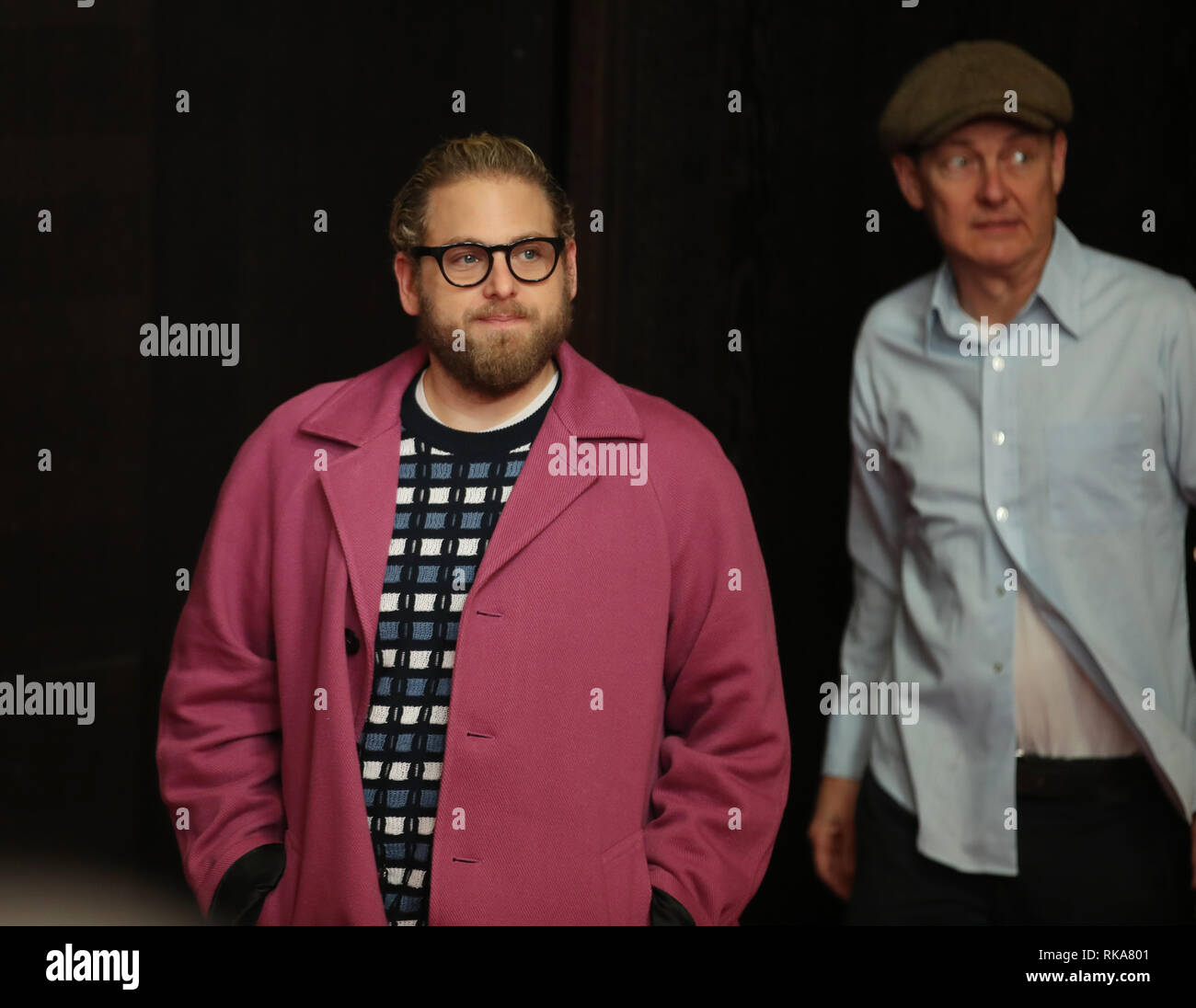 Berlin, Germany. 10th Feb, 2019. 69th Berlinale: Jonah Hill (l ...