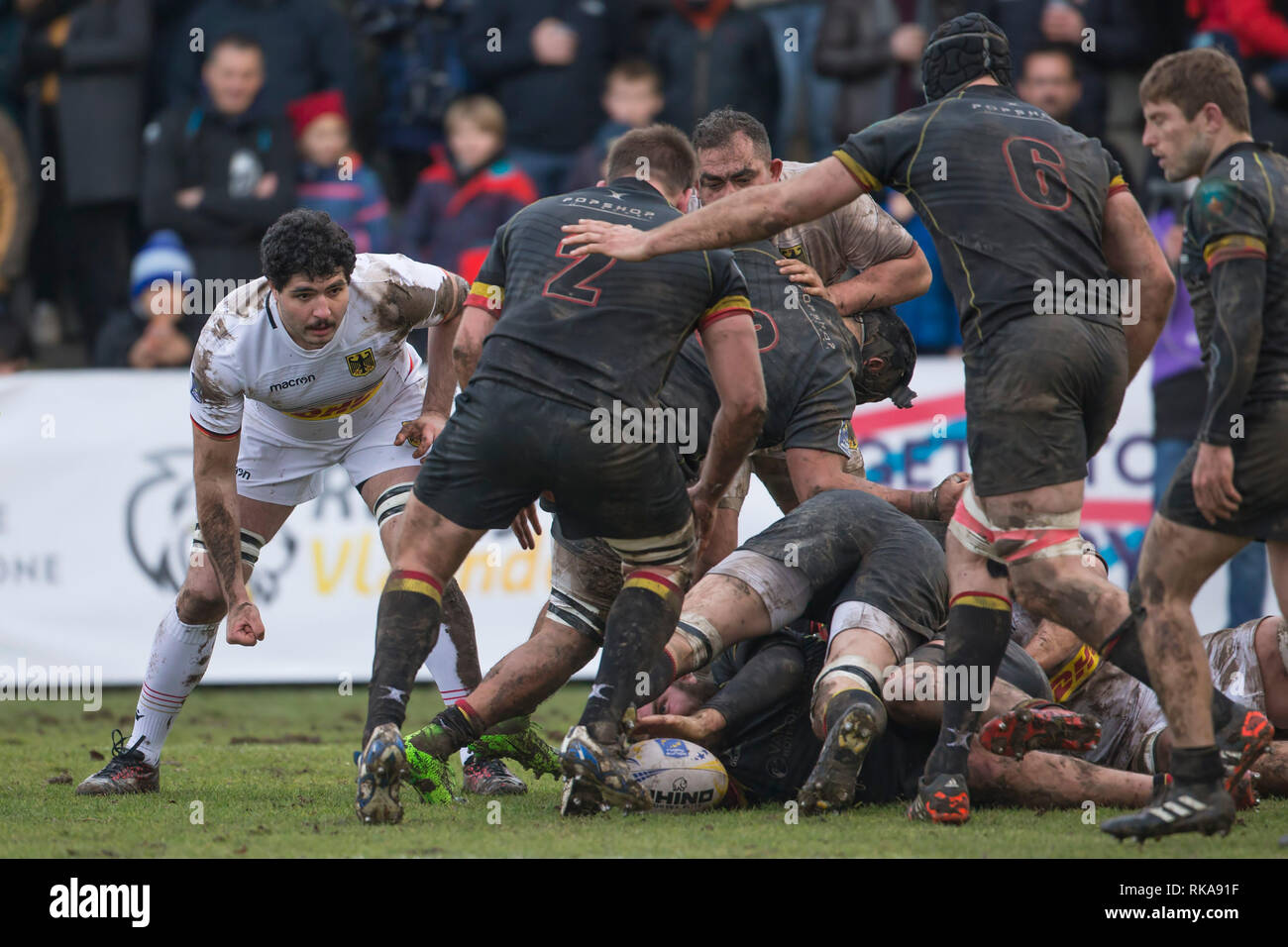 Brussels, Belgium. 09th Feb, 2019. Rugby: EM, Division 1A, Matchday 1 ...