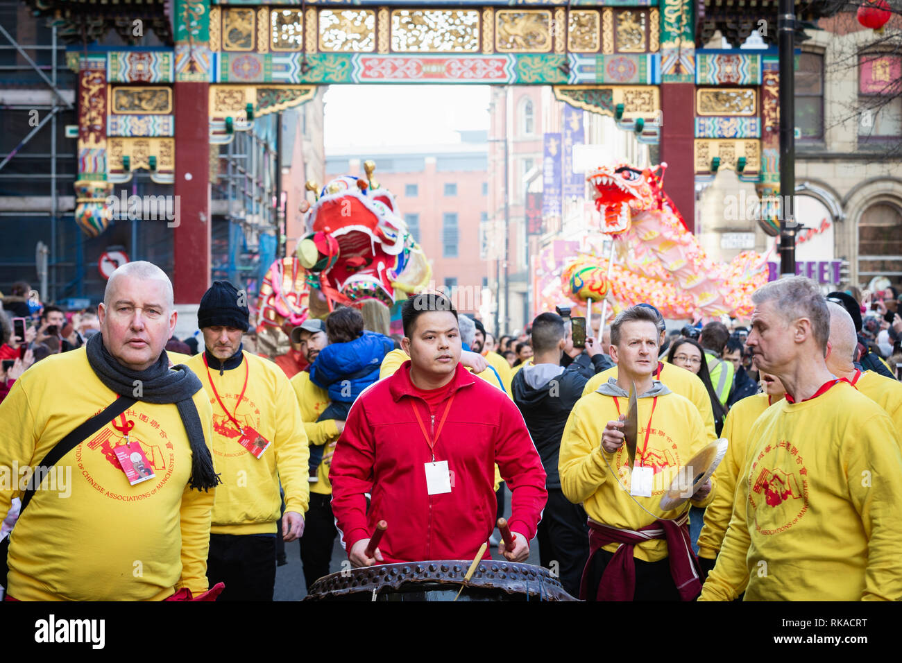 Manchester, UK. 10th Feb 2019. Thousands of spectators lined the ...