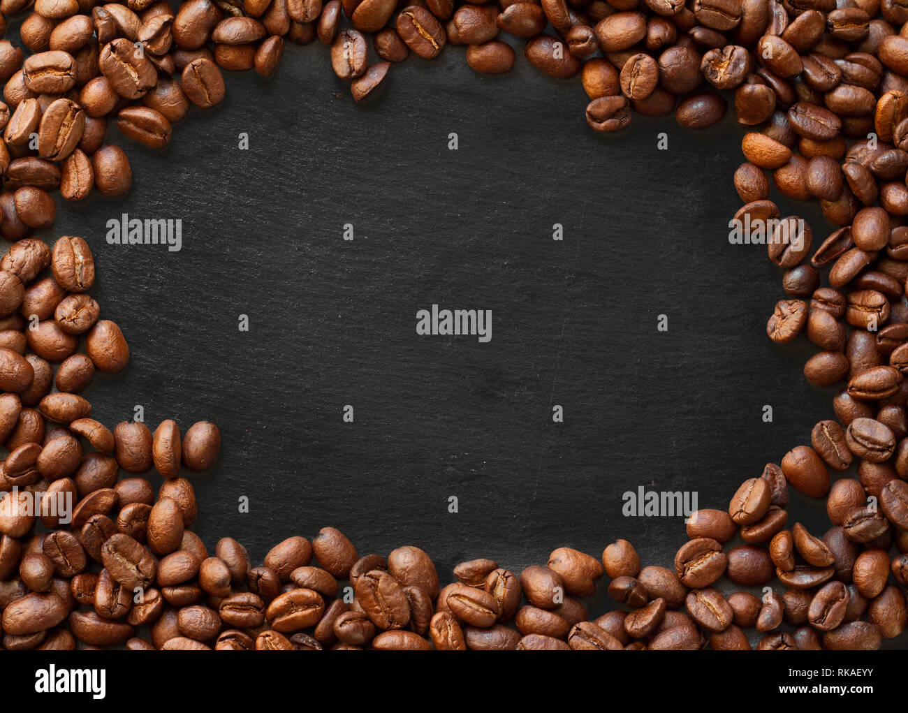 coffee beans frame Stock Photo - Alamy