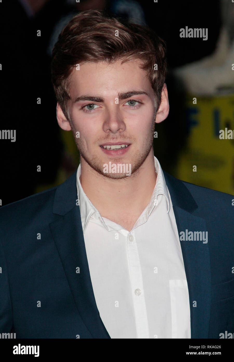 "Filth" - London Premiere, Red Carpet Arrivals Thomas Law arrives Stock ...