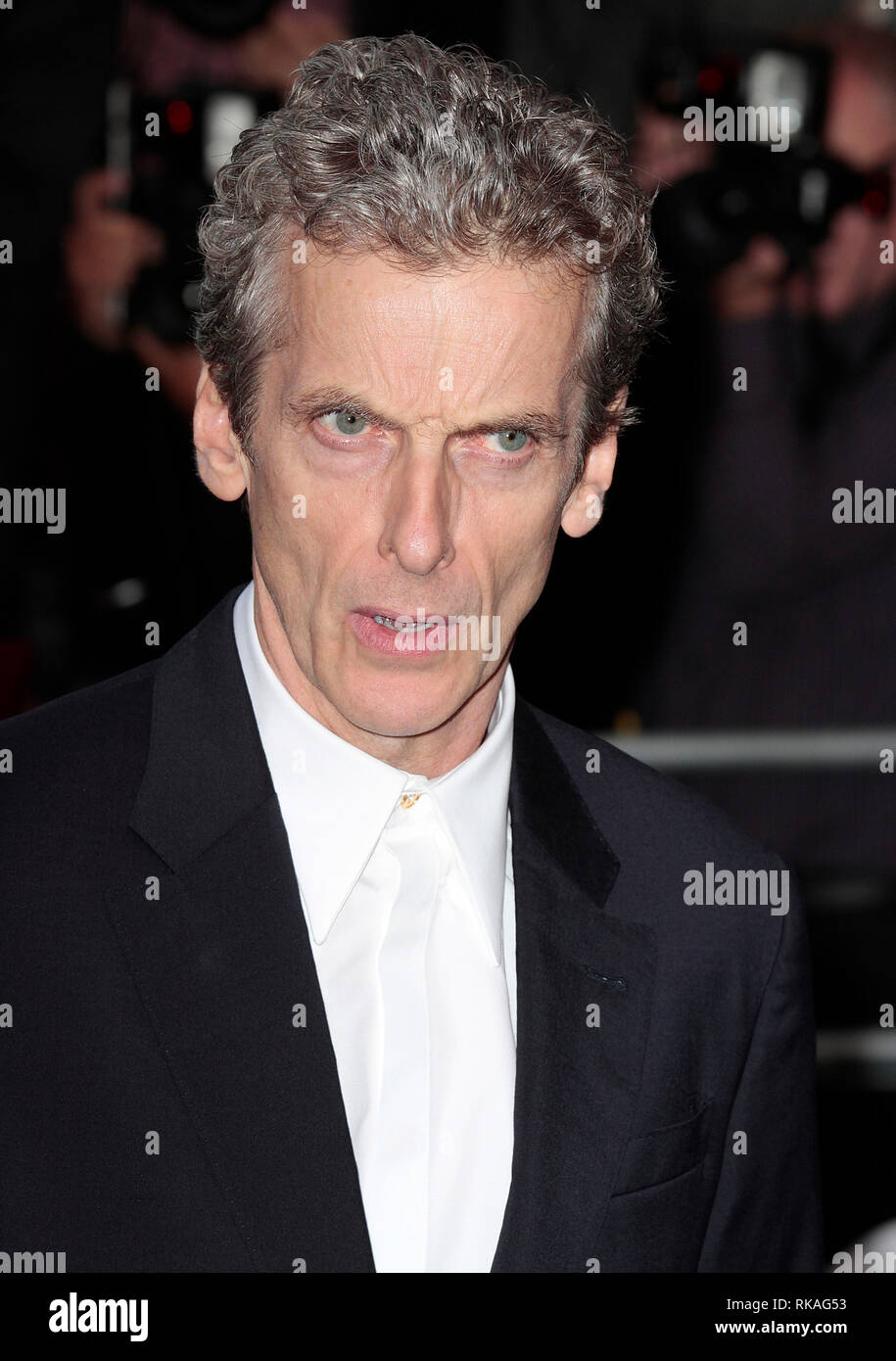 Peter Capaldi arrives at the 2014 GQ Man of the Year Awards at The ...