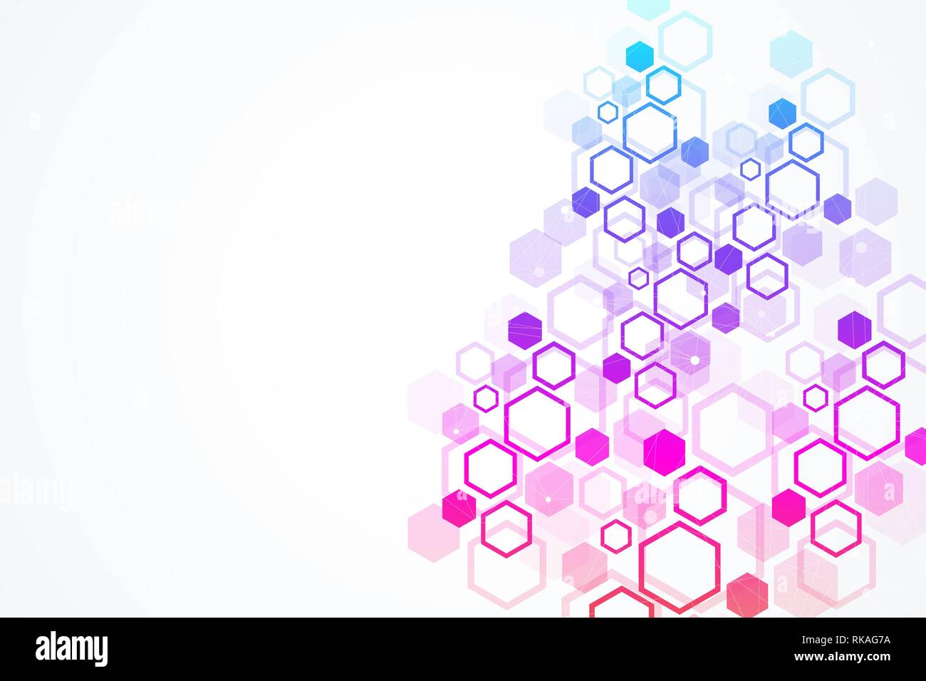 Abstract medical background DNA research, molecule, genetics, genome ...