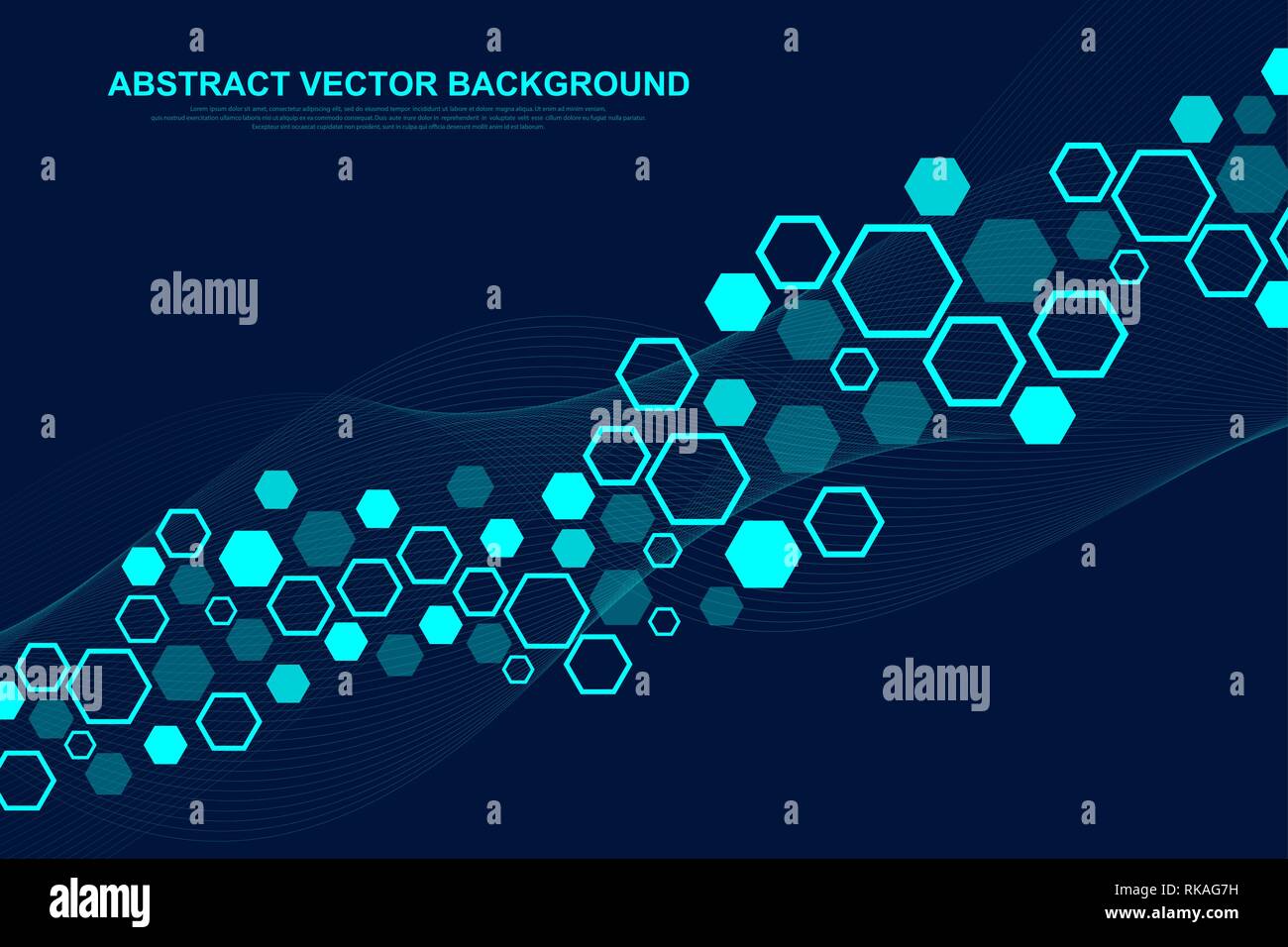 Abstract medical background DNA research, molecule, genetics, genome ...
