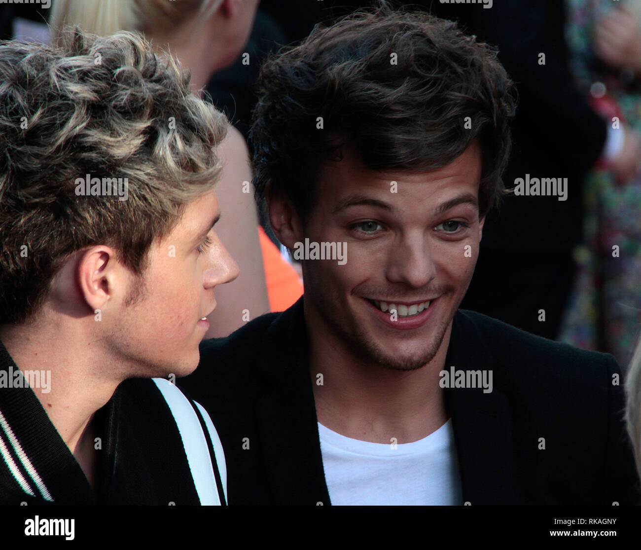 Niall horan at the world premiere of one direction hi-res stock ...