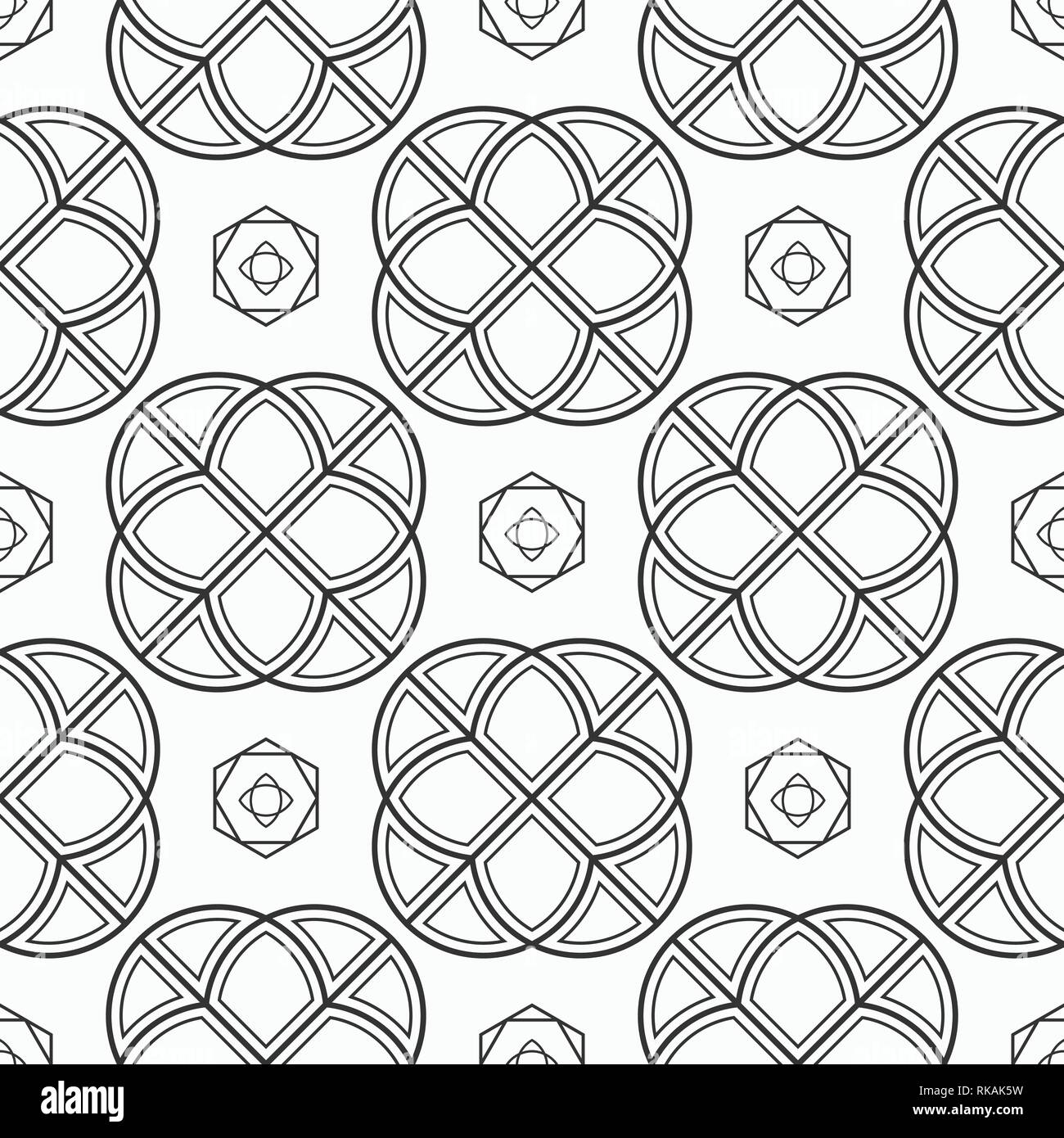 Abstract geometric pattern. Floor tiles. Line ornament pattern. Endless ...