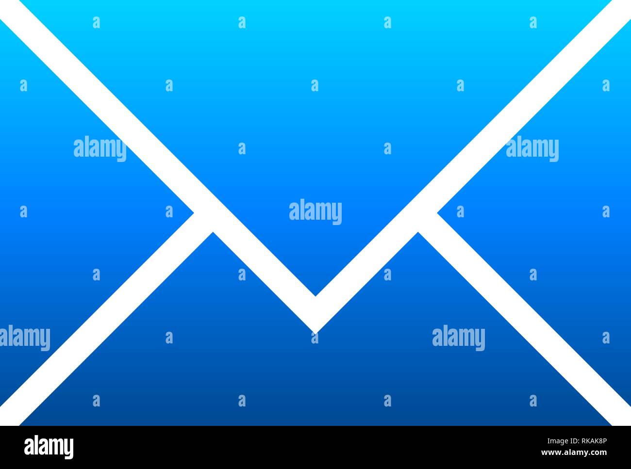 Blue sign email symbol icon hi-res stock photography and images - Alamy