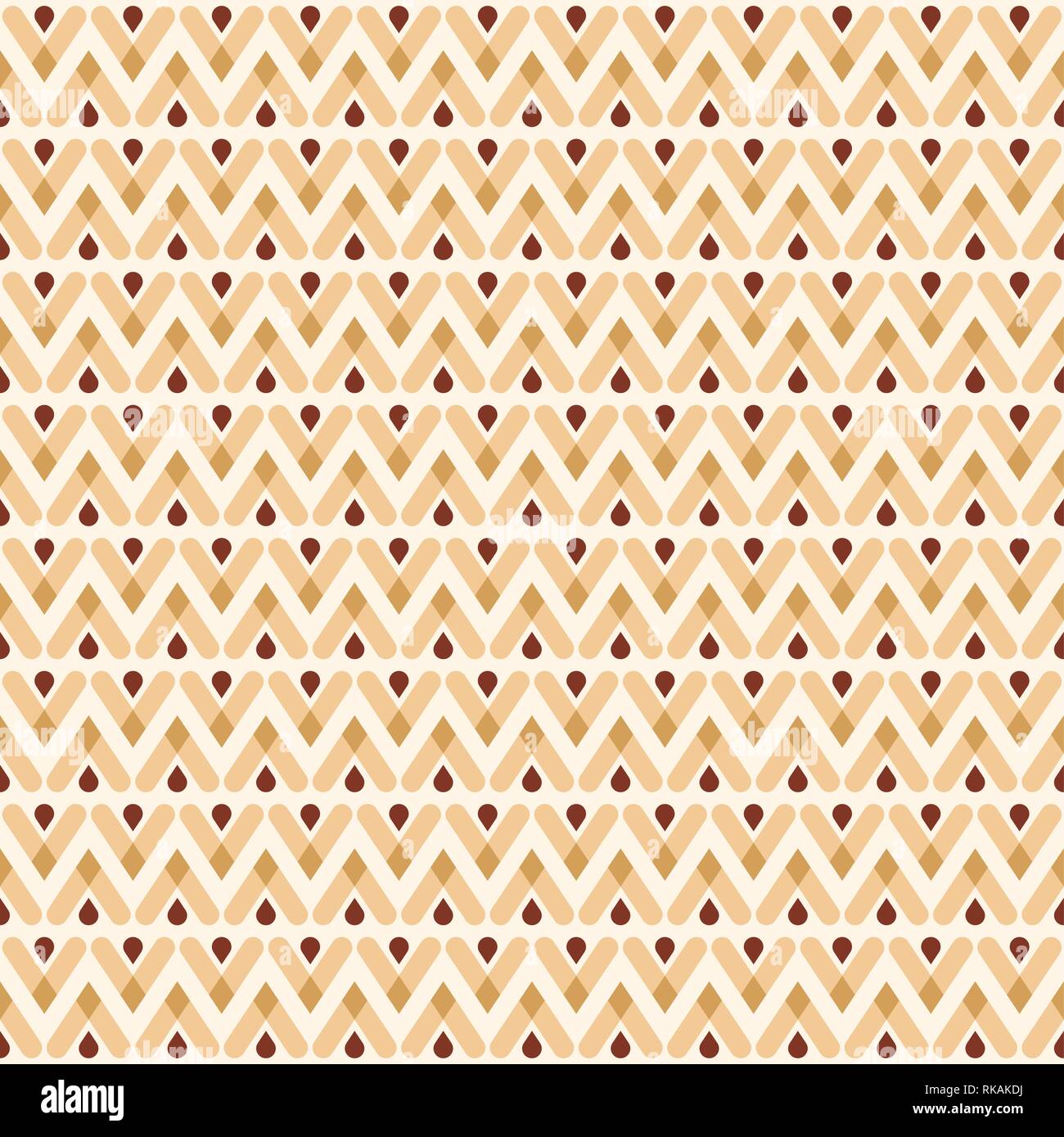 Abstract seamless pattern. Beige & brown colors. Vector background ...