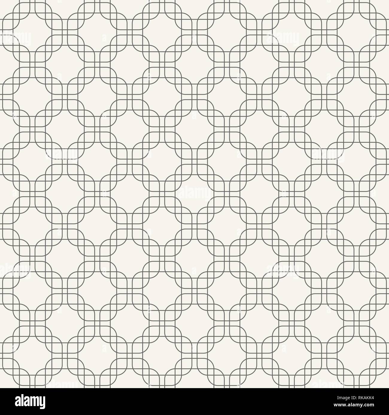 Abstract seamless pattern of overlapping rounded rectangles. Geometric ...