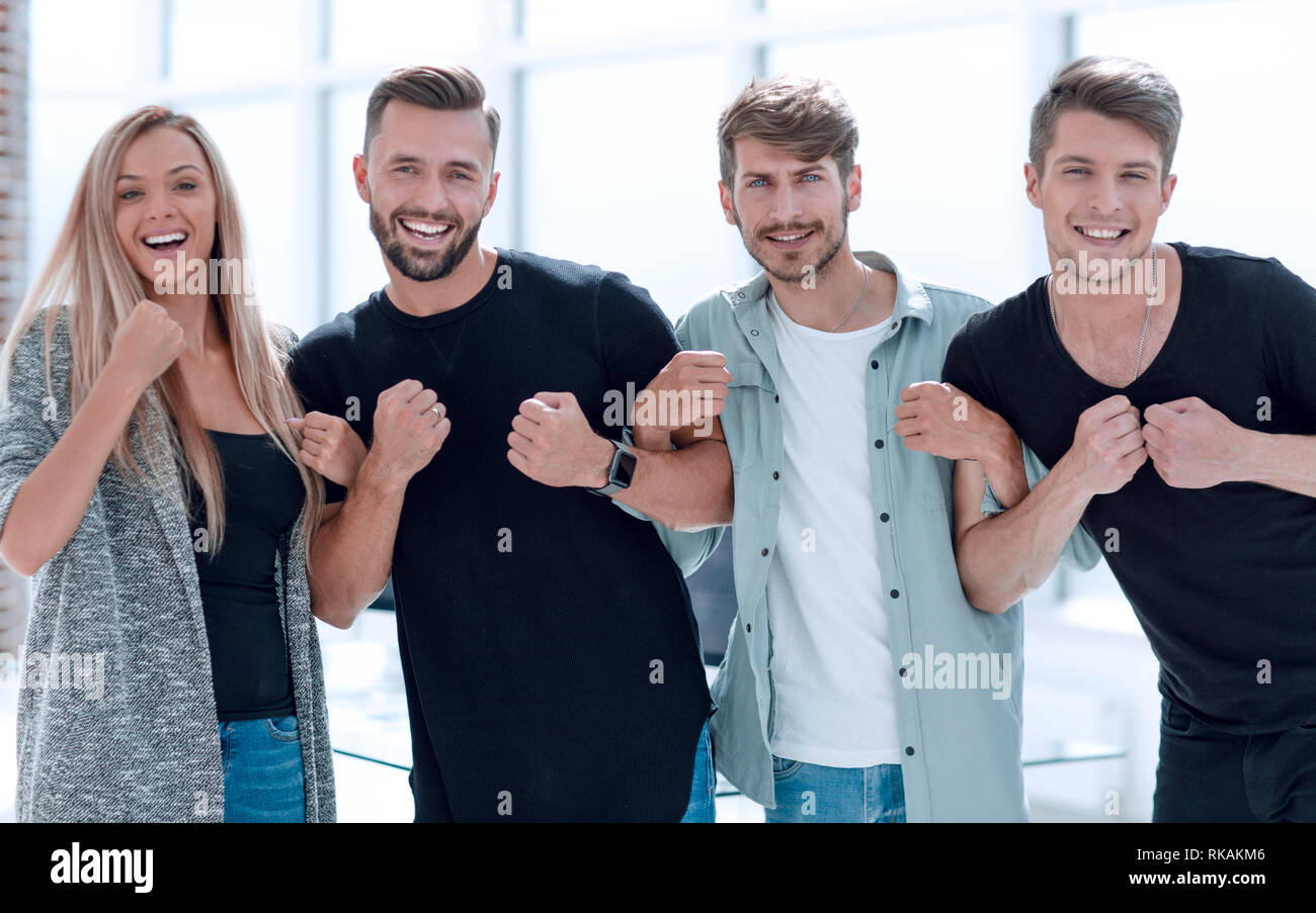 young human put their hands together. Teamwork concept Stock Photo - Alamy