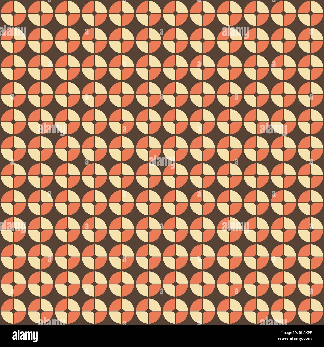 Abstract geometric pattern in retro style. Modern stylish circle ...