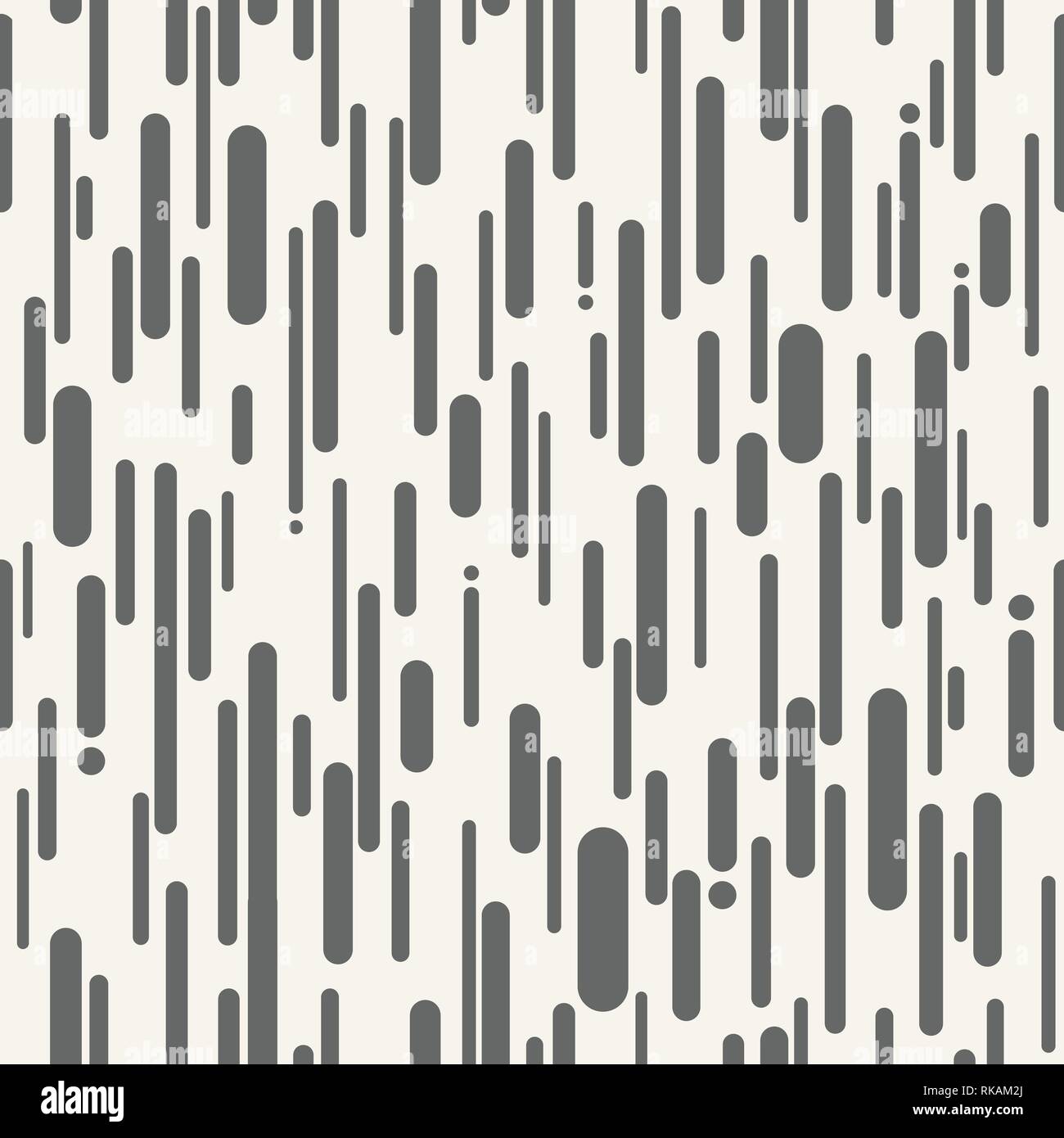 Vector seamless pattern of rounded lines and dots. Abstract endless ...