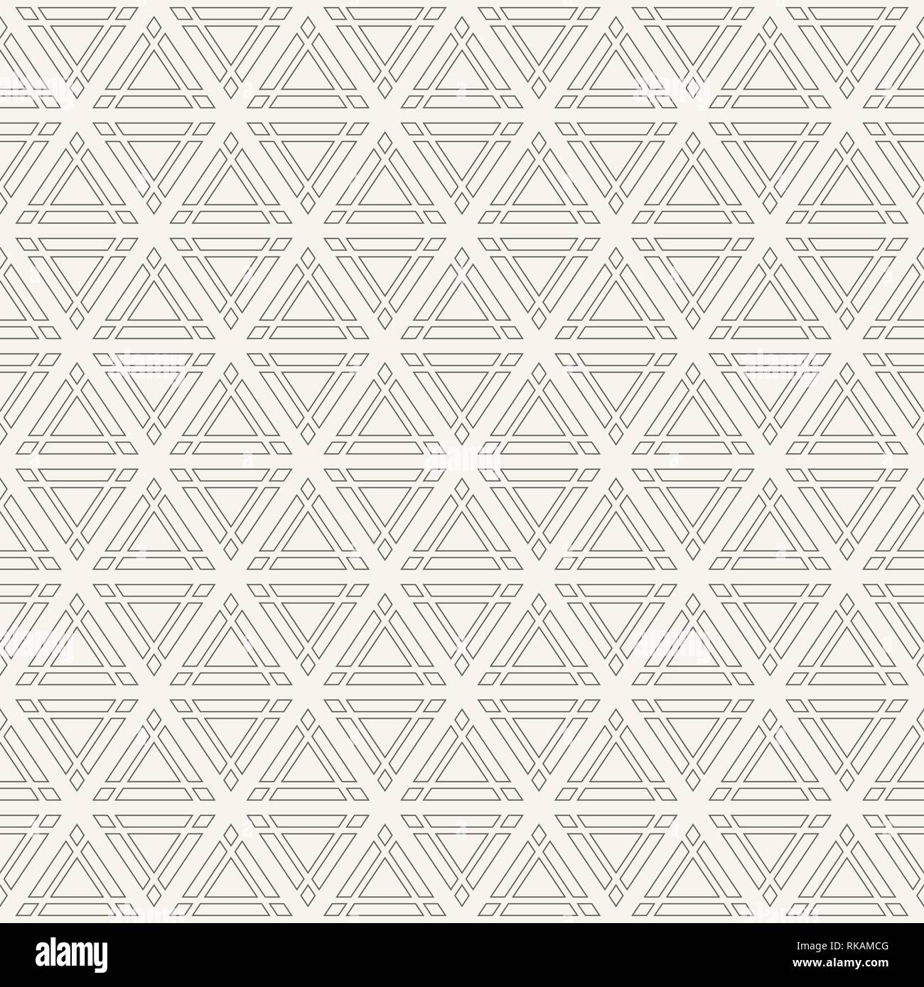 Abstract geometric pattern of triangles with diamonds at the corners ...