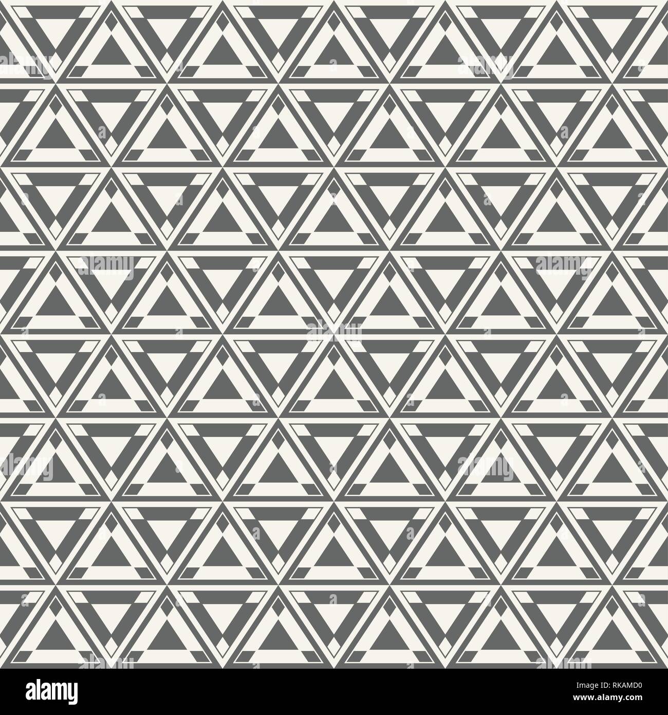 Abstract geometric pattern of triangles with diamonds at the corners ...