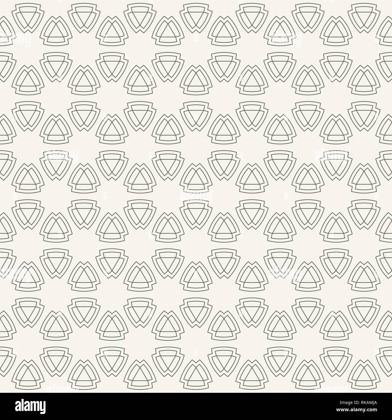 Abstract seamless pattern of geometric shapes. Linear style. Stylish ...