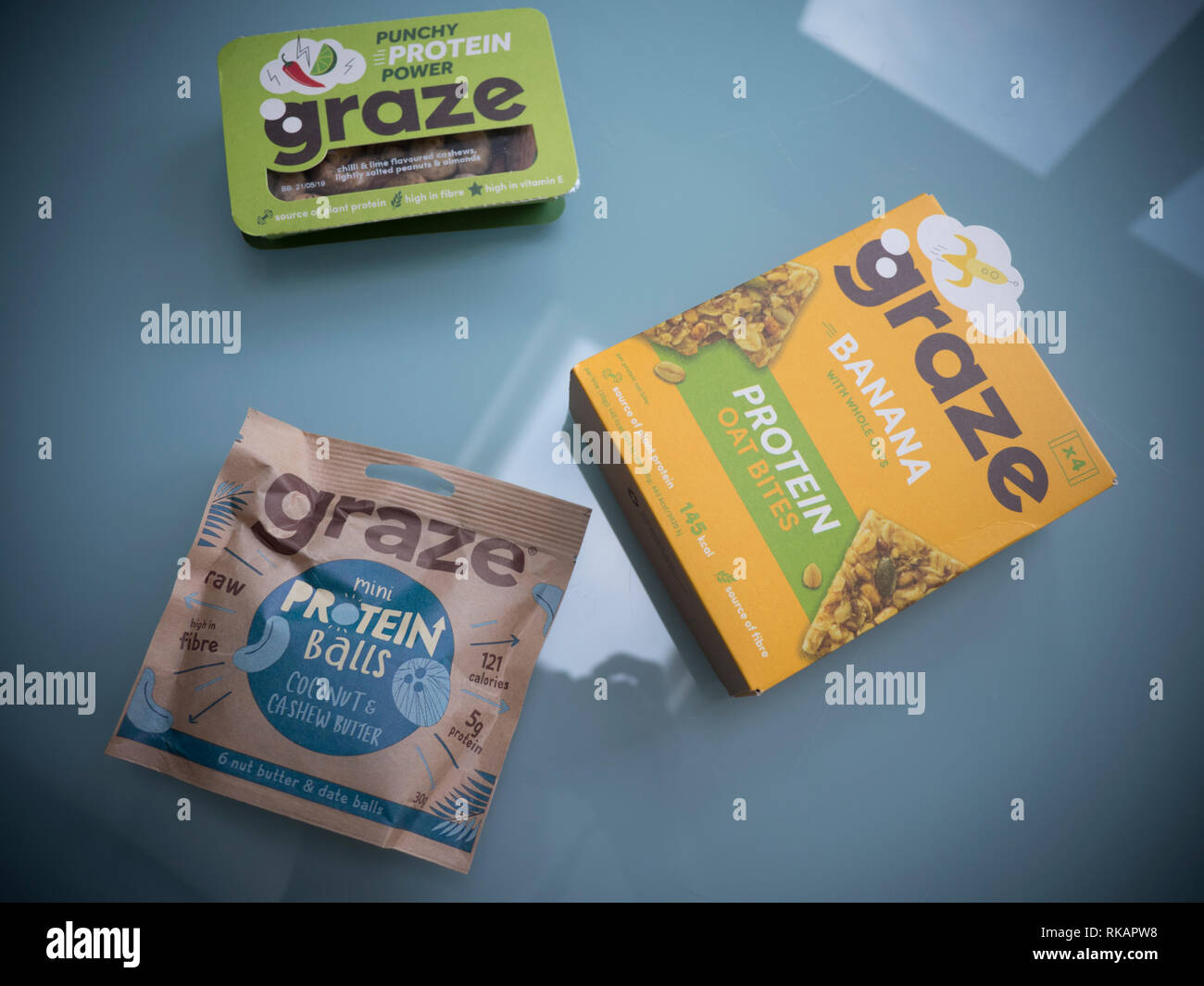 Graze snack food packets, Graze is owned by Nature Delivered Inc Stock ...