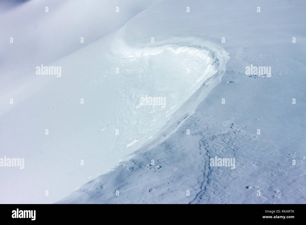 beautiful fresh powder snow textured surface background Stock Photo - Alamy