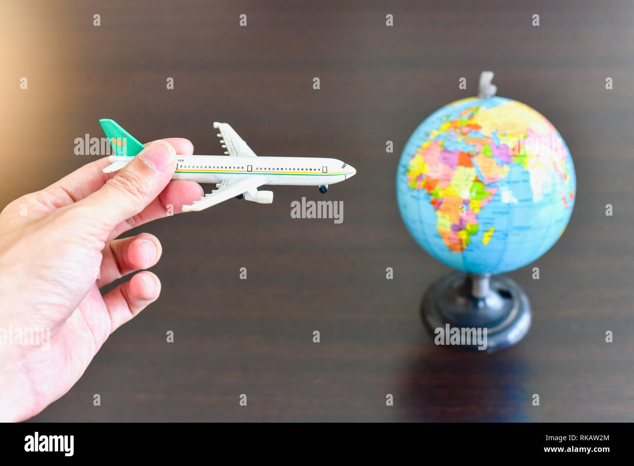 Concept miniature globe hi-res stock photography and images - Alamy