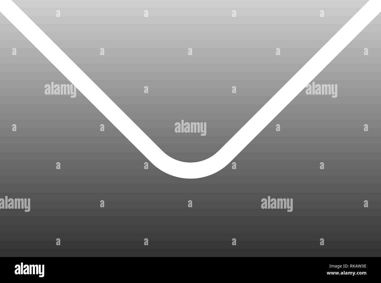 Mail symbol icon - gray gradient, isolated - vector illustration Stock ...