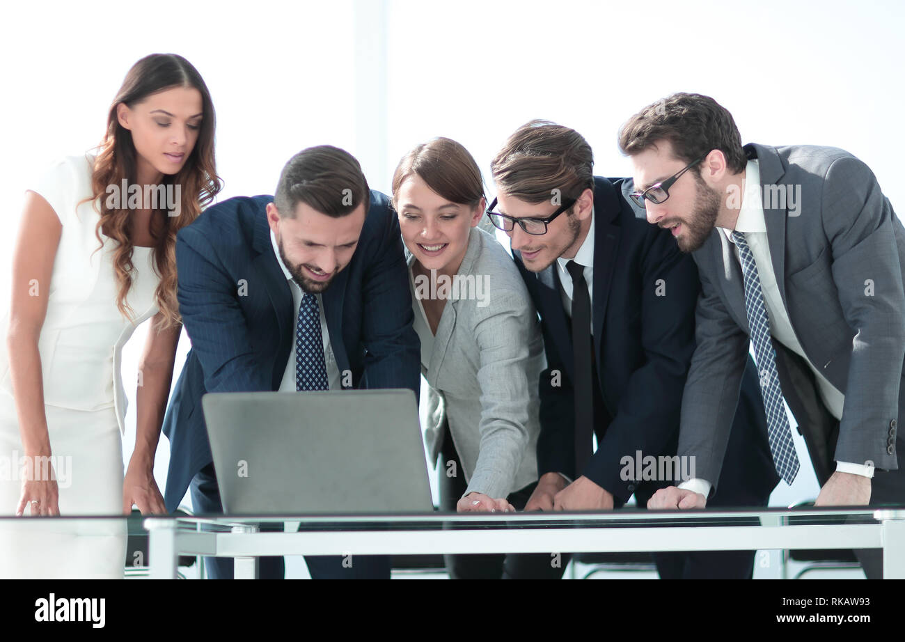 business team keeps track of online information.business and technology Stock Photo - Alamy