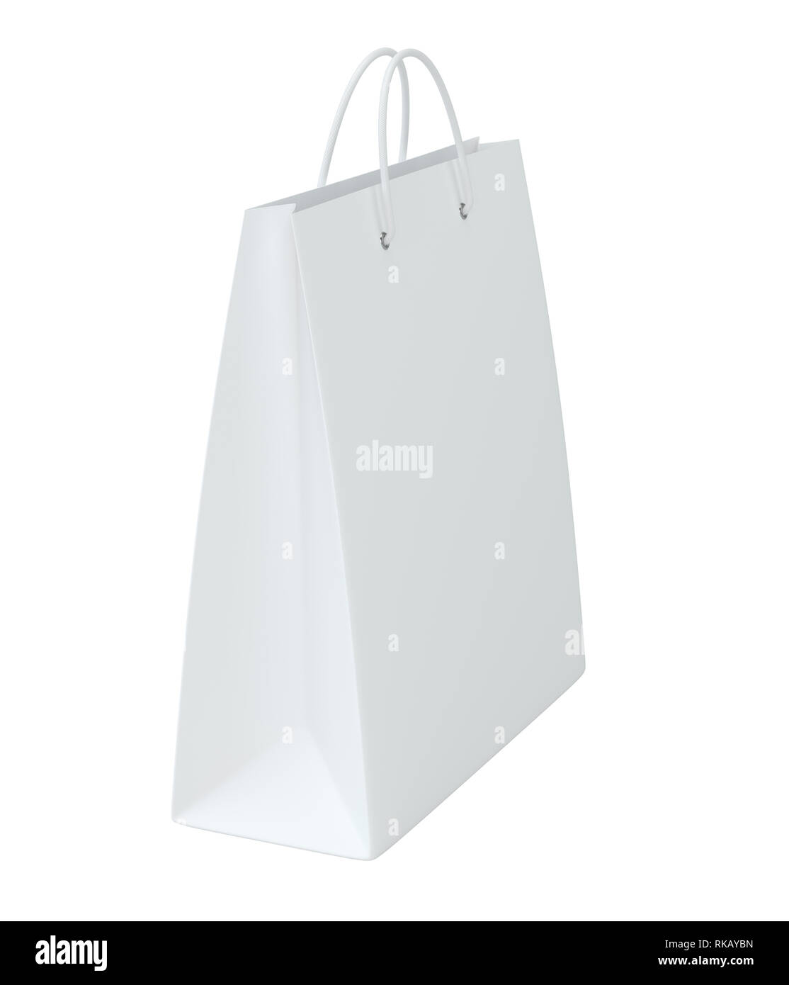 Empty Shopping Bag for advertising and branding. Isolated on white ...