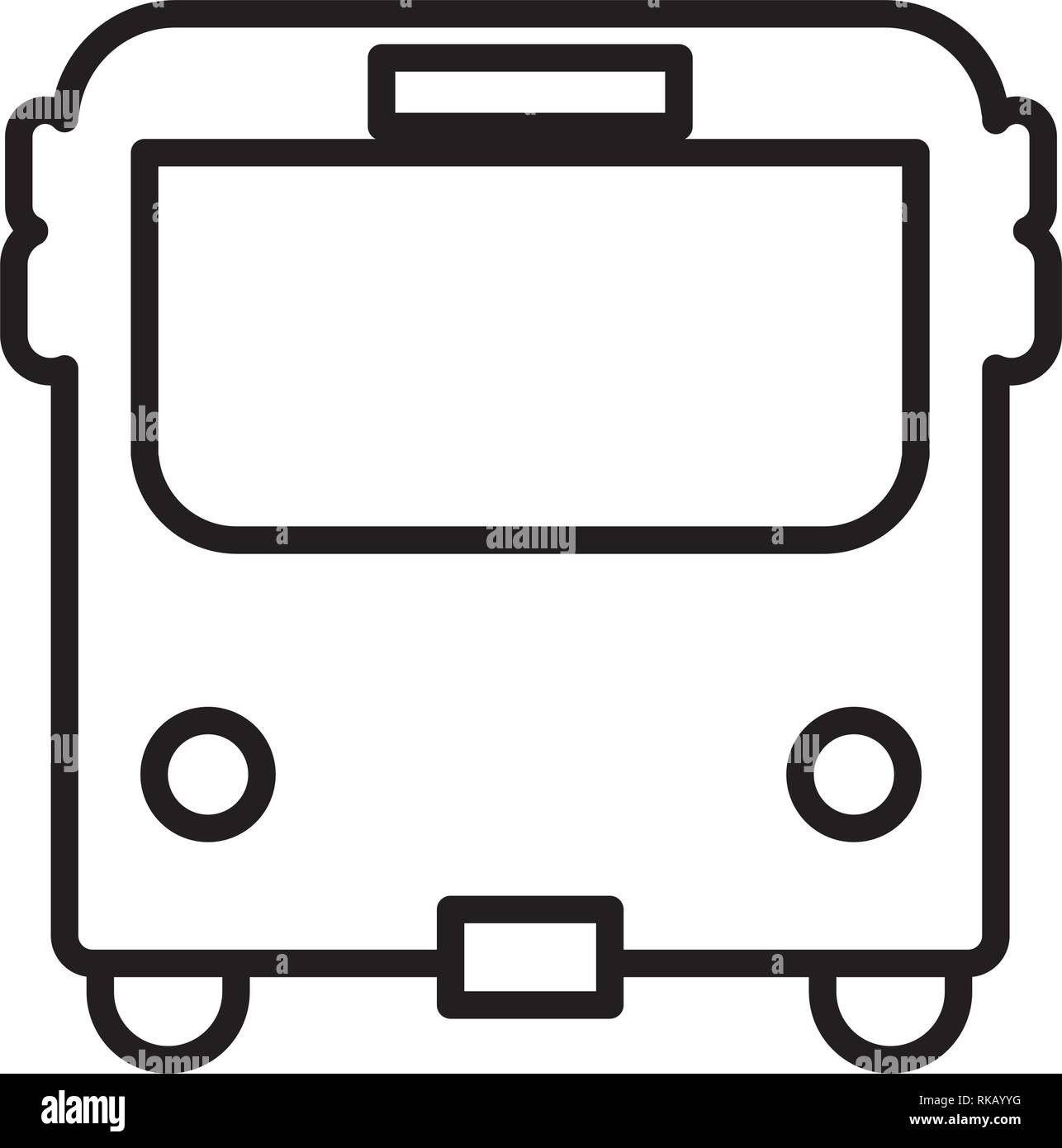 transportation concept bus cartoon vector illustration graphic design ...
