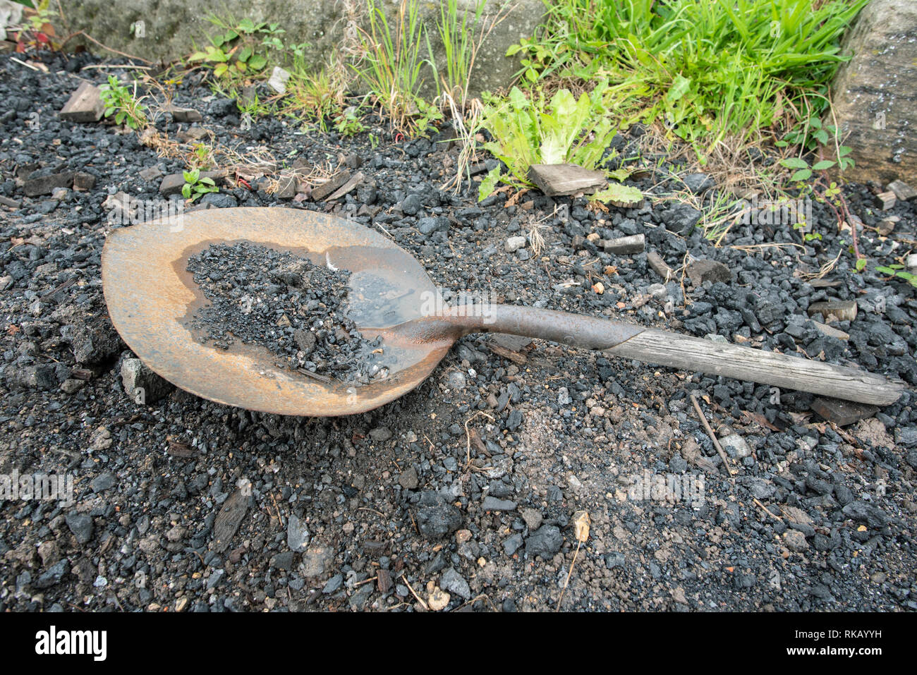 Old Rusty Coal Shovel Stock Photo - Alamy