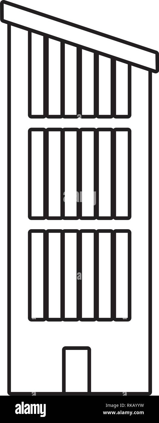 urban building edifice cartoon vector illustration graphic design Stock ...