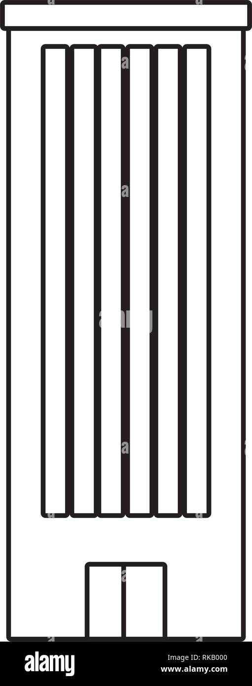 urban building edifice cartoon vector illustration graphic design Stock ...