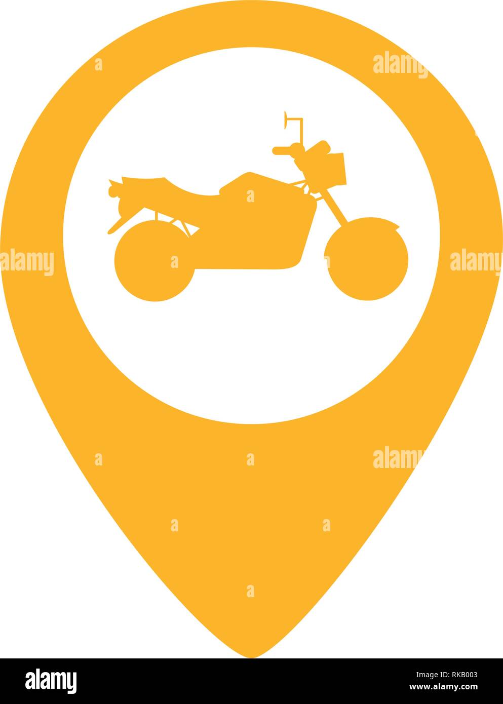 transportation concept motorcycle gps location cartoon vector ...